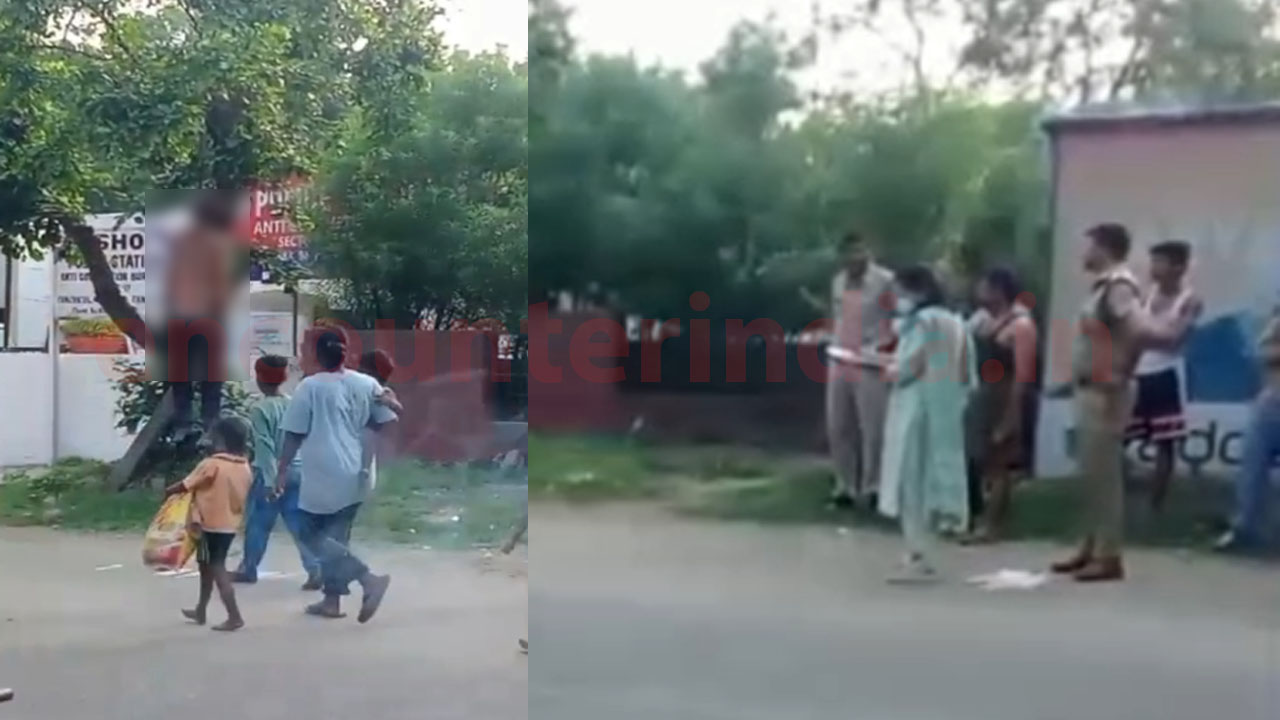 Vigilance Police Station के बाहर युवक ने लगाई फांसी, देखें वीडियो